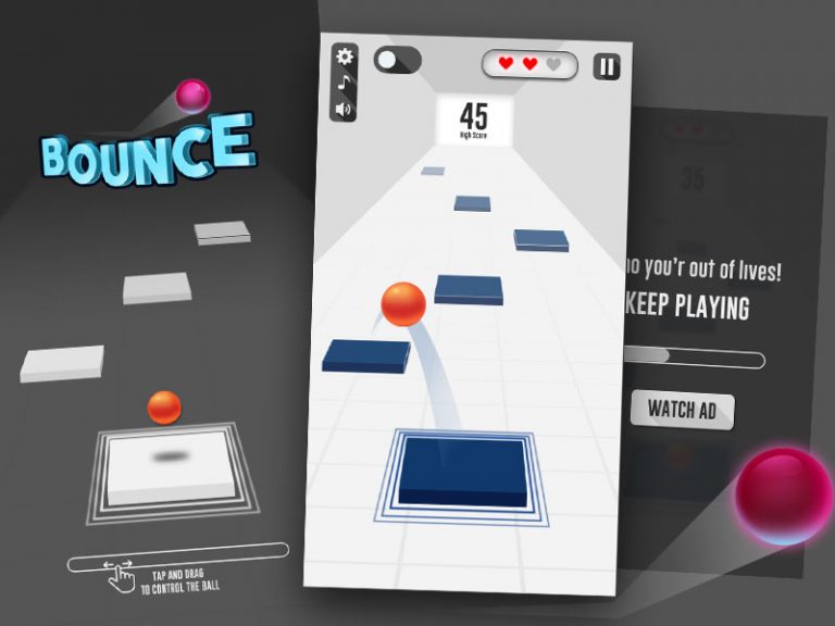 Bounce Ball | HTML5 Arcade Game | Juego Studios